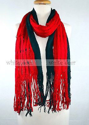 74" Two Color Winter Scarf – White Deer Wholesale